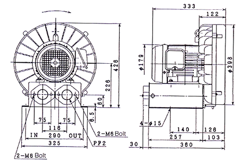 เครื่องเป่าลม-ดูดลม Hitachi รุ่น VB-030-E2